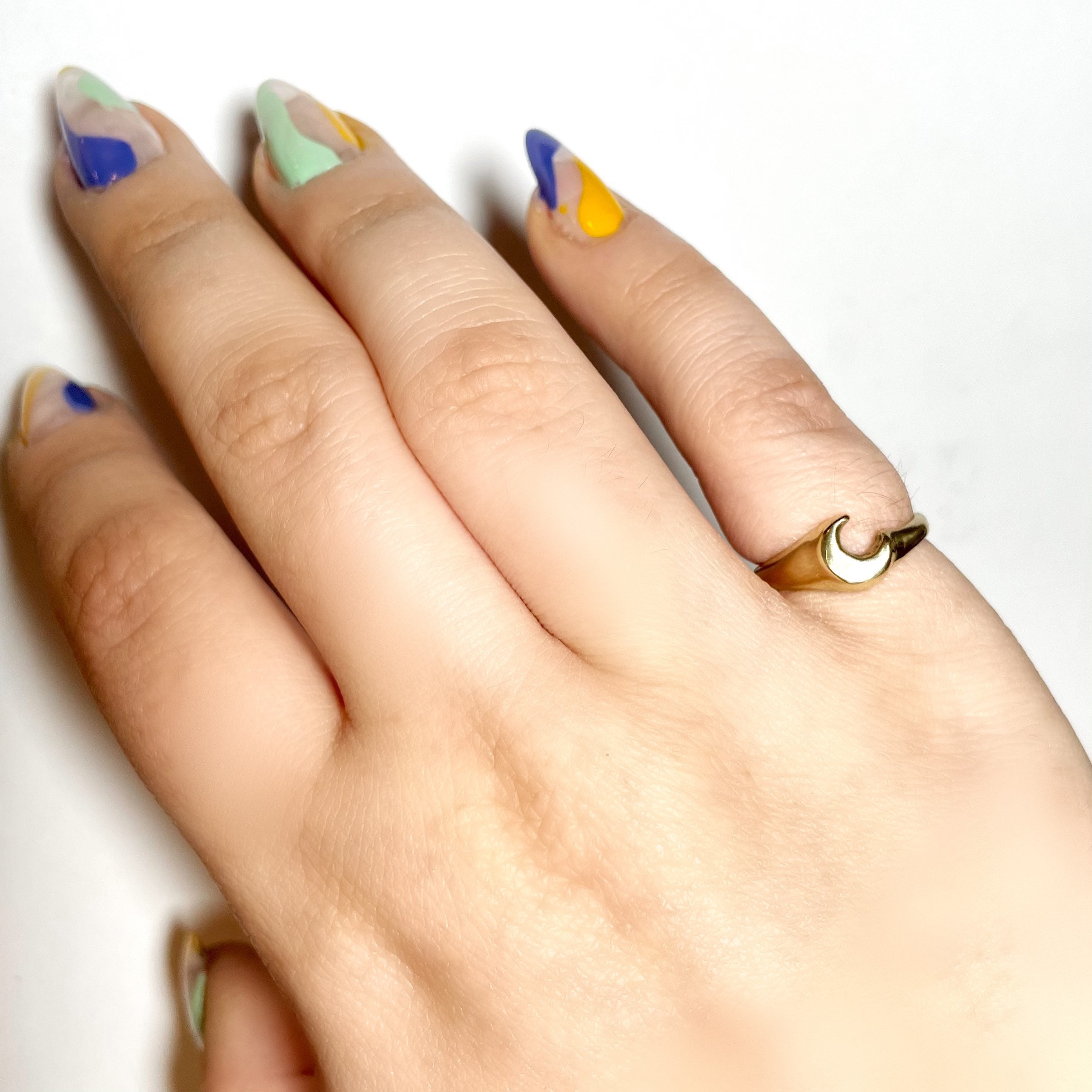 Mini Moon Ring - Etsy