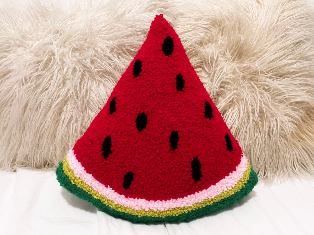 Tufted Watermelon Pillow - Etsy