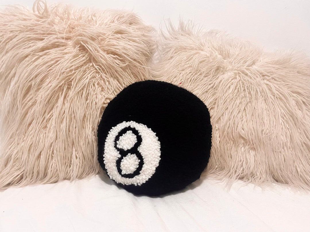 Tufted 8 Ball Pillow - Etsy