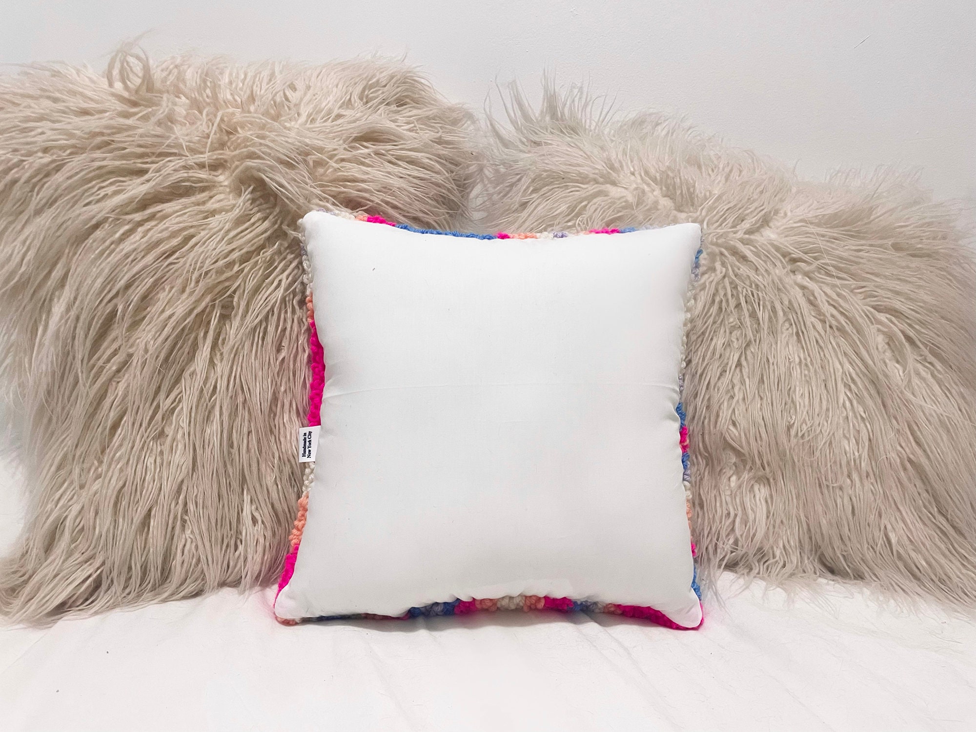 Tufted Abstract Colorful Pillow - Etsy