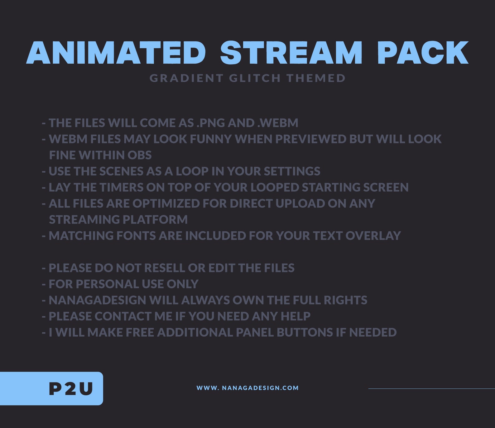 ANIMATED Pastel Glitch Stream Pack Overlays Stream Scenes - Etsy