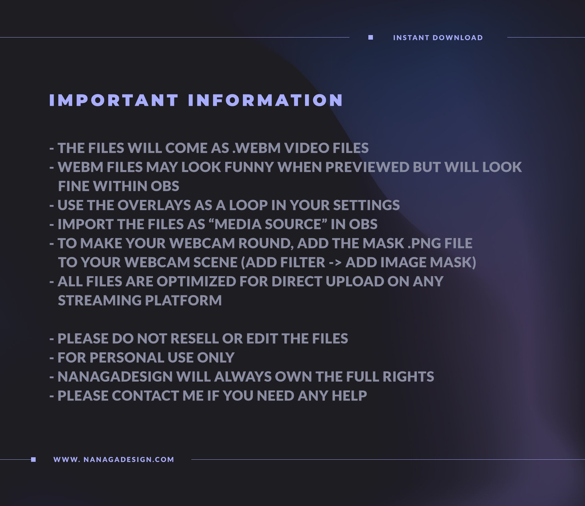 Animated Pink Gradient Webcam Border Pack: Cosmic Stars Stream Overlays ...