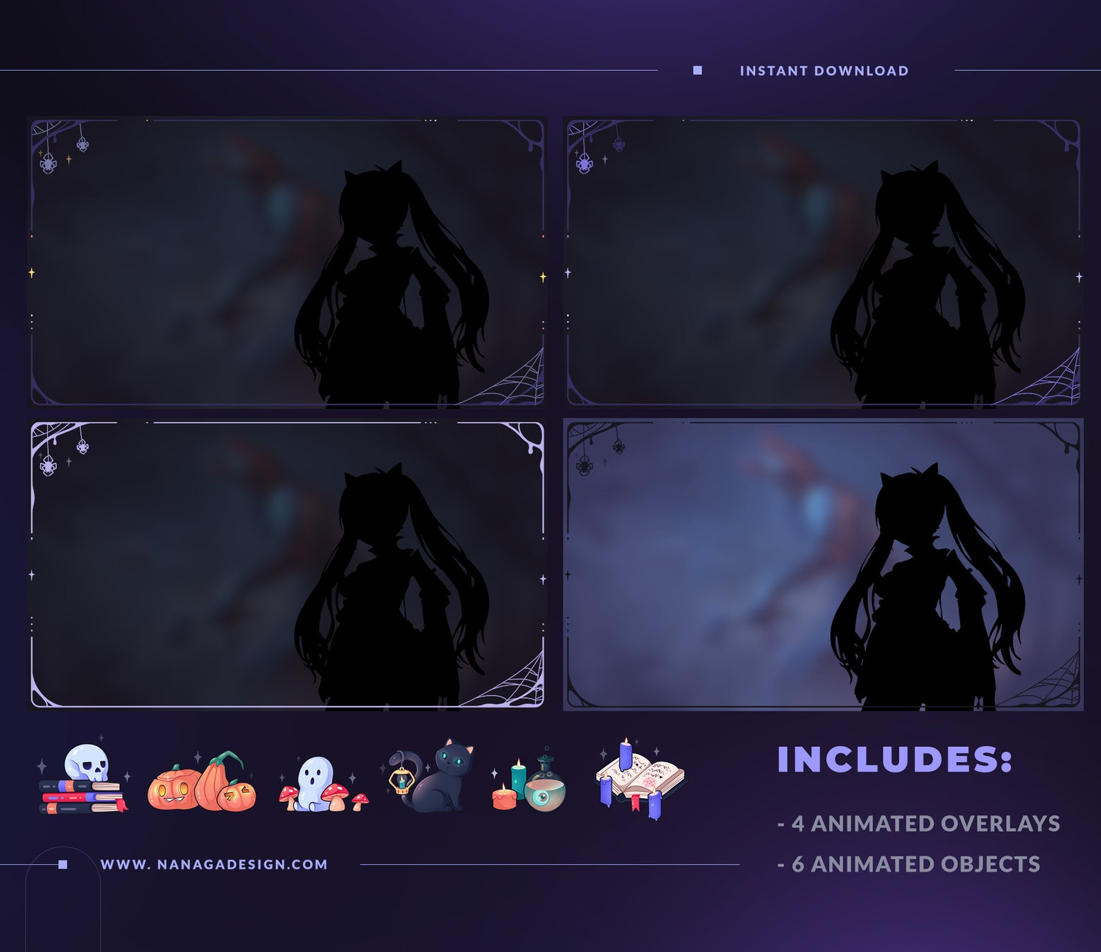 ANIMATED Spooky Stream Decoration Halloween Witchy Ghost - Etsy