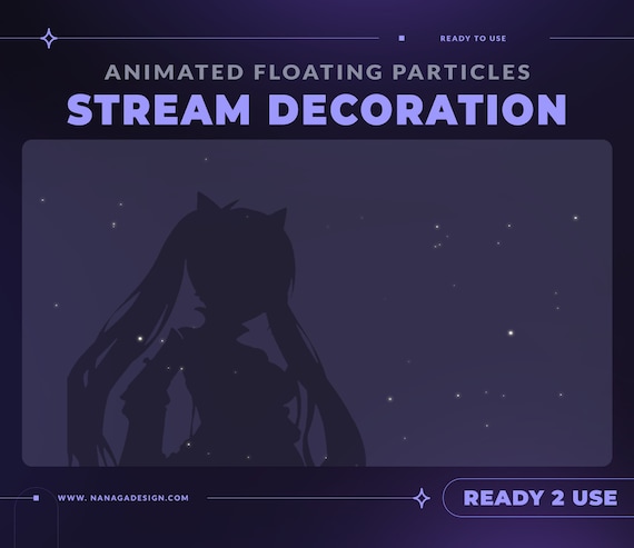 ANIMATED Floating Particles Stream Decoration Stream Add-on - Etsy