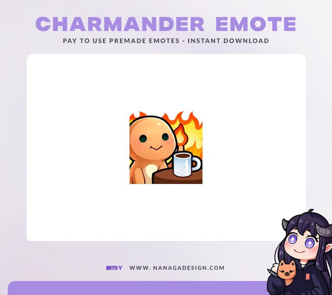 Charmander Pokemon Emote Pack Premade for Twitch, Youtube or Discord ...