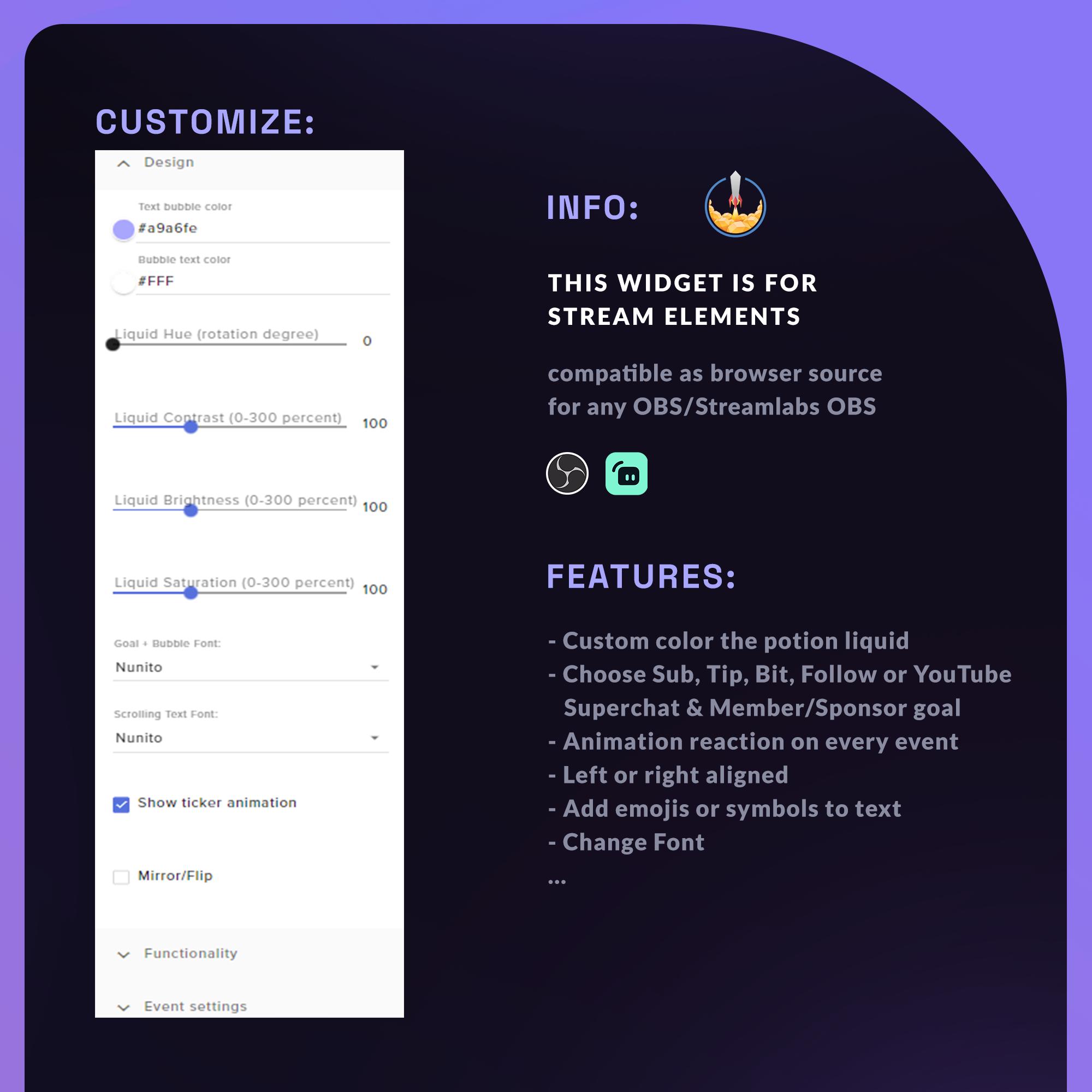Witch Potion Cauldron Stream Goal Widget: Spooky Reactive Overlay ...
