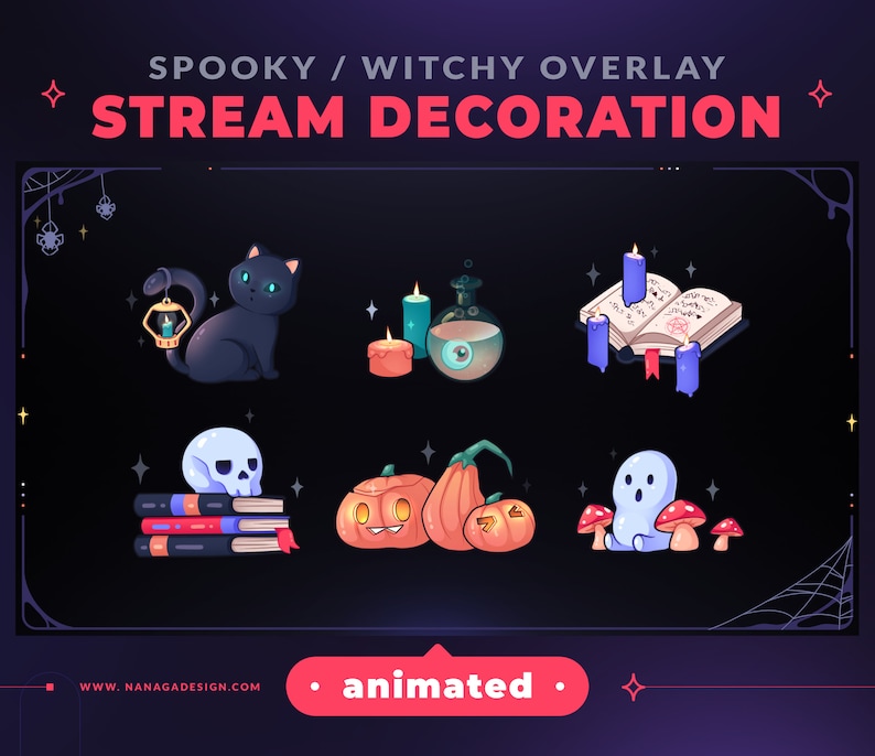 ANIMATED Spooky Stream Decoration Halloween Witchy Ghost - Etsy