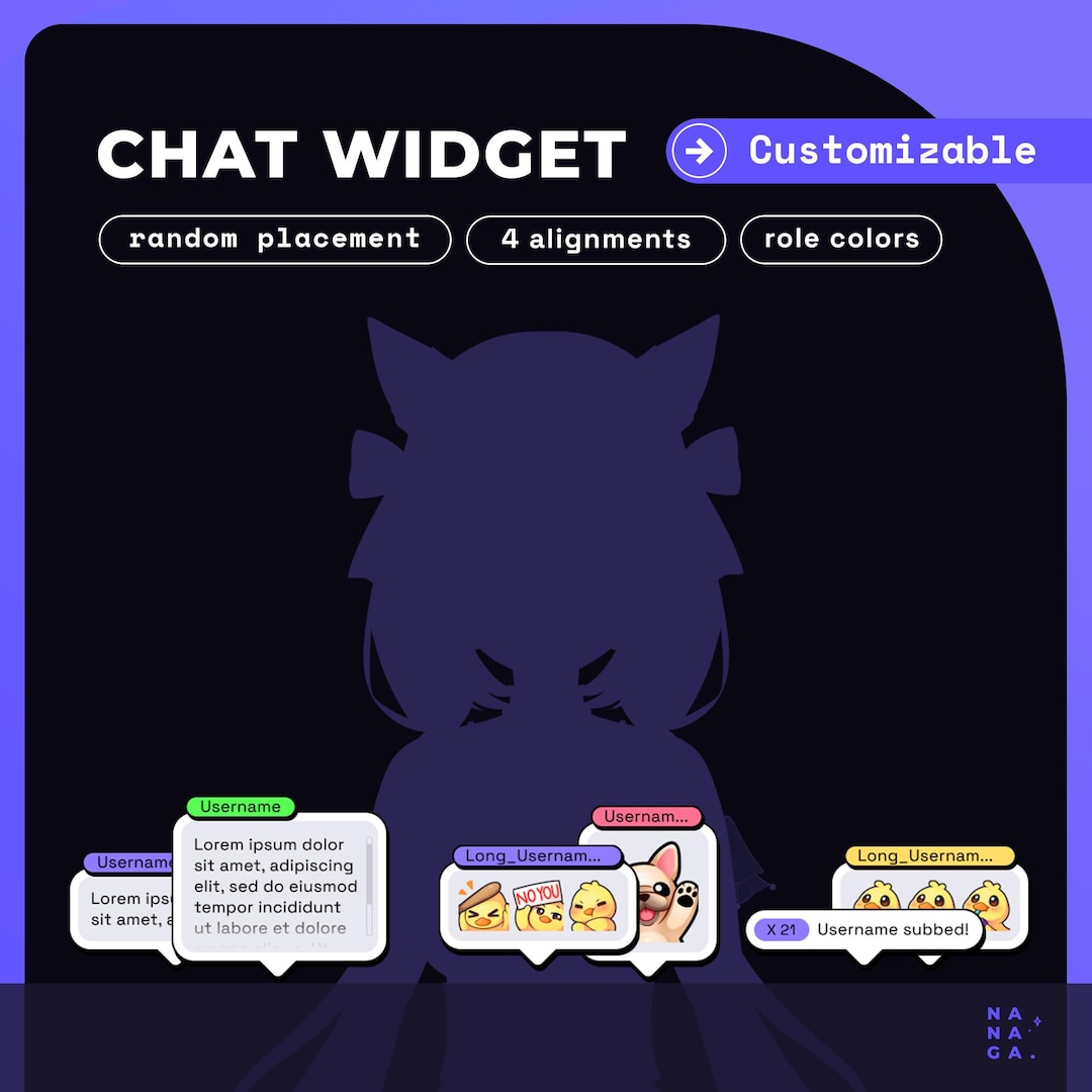 Customizable Bubble Chat Widget: Stream Overlay (streamelements ...