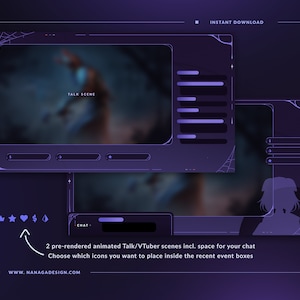 ANIMATED Stream Pack Spooky Halloween Twitch Overlays, Scenes, Alerts ...