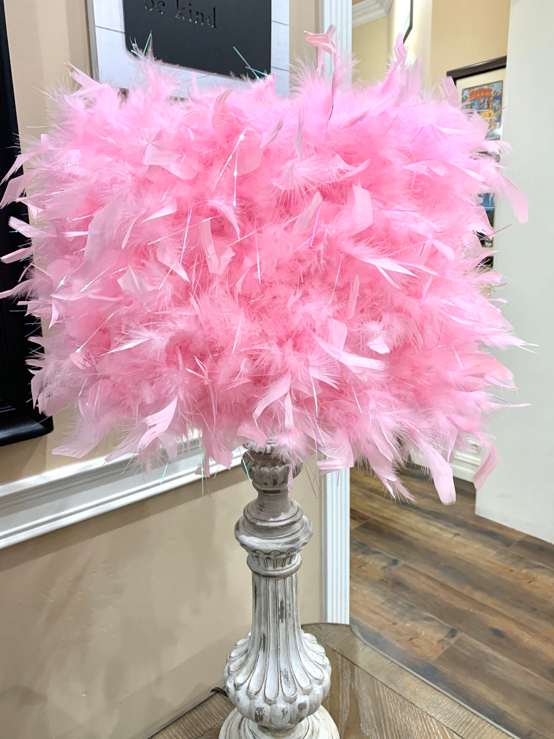 Large Feather Lamp Shade - Etsy