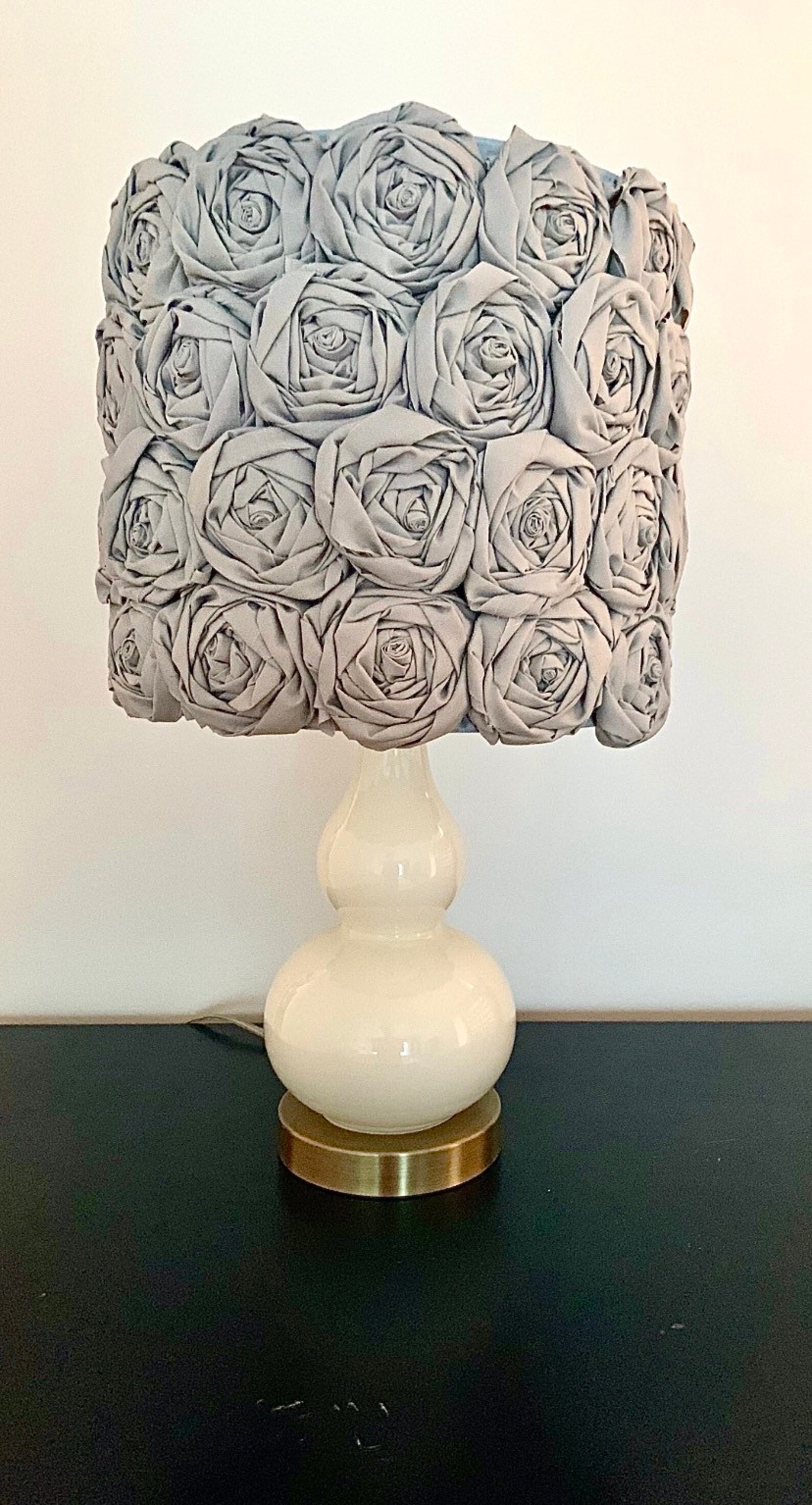 White Rose Lamp Shade - Etsy