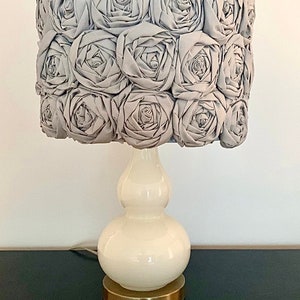 White Rose Lamp Shade - Etsy