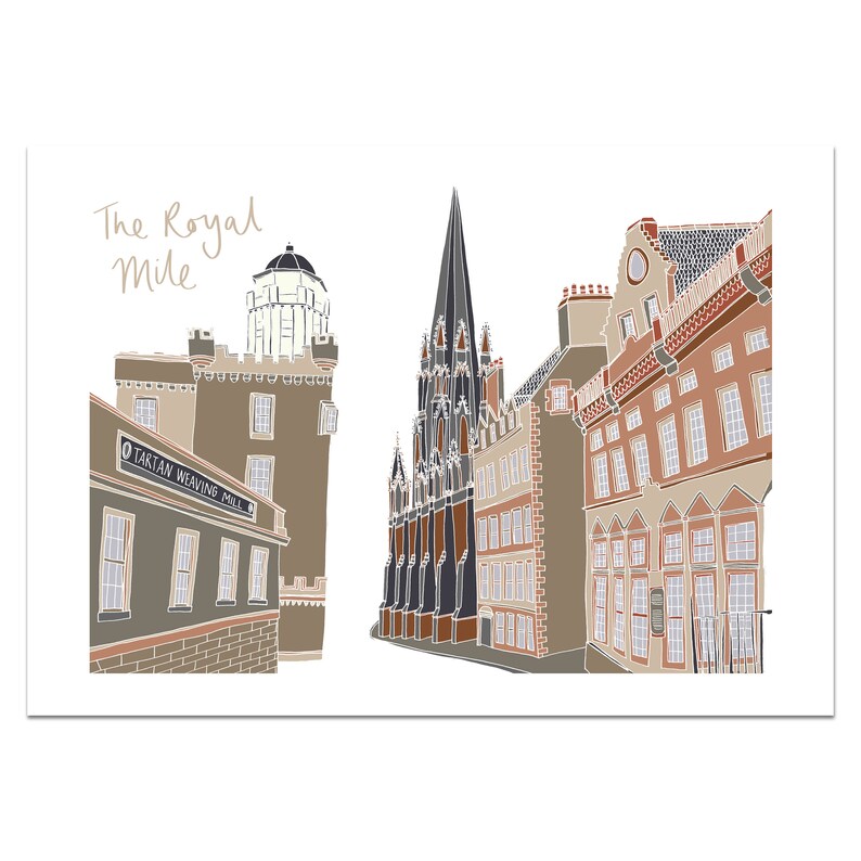 Edinburgh Royal Mile Print - Etsy