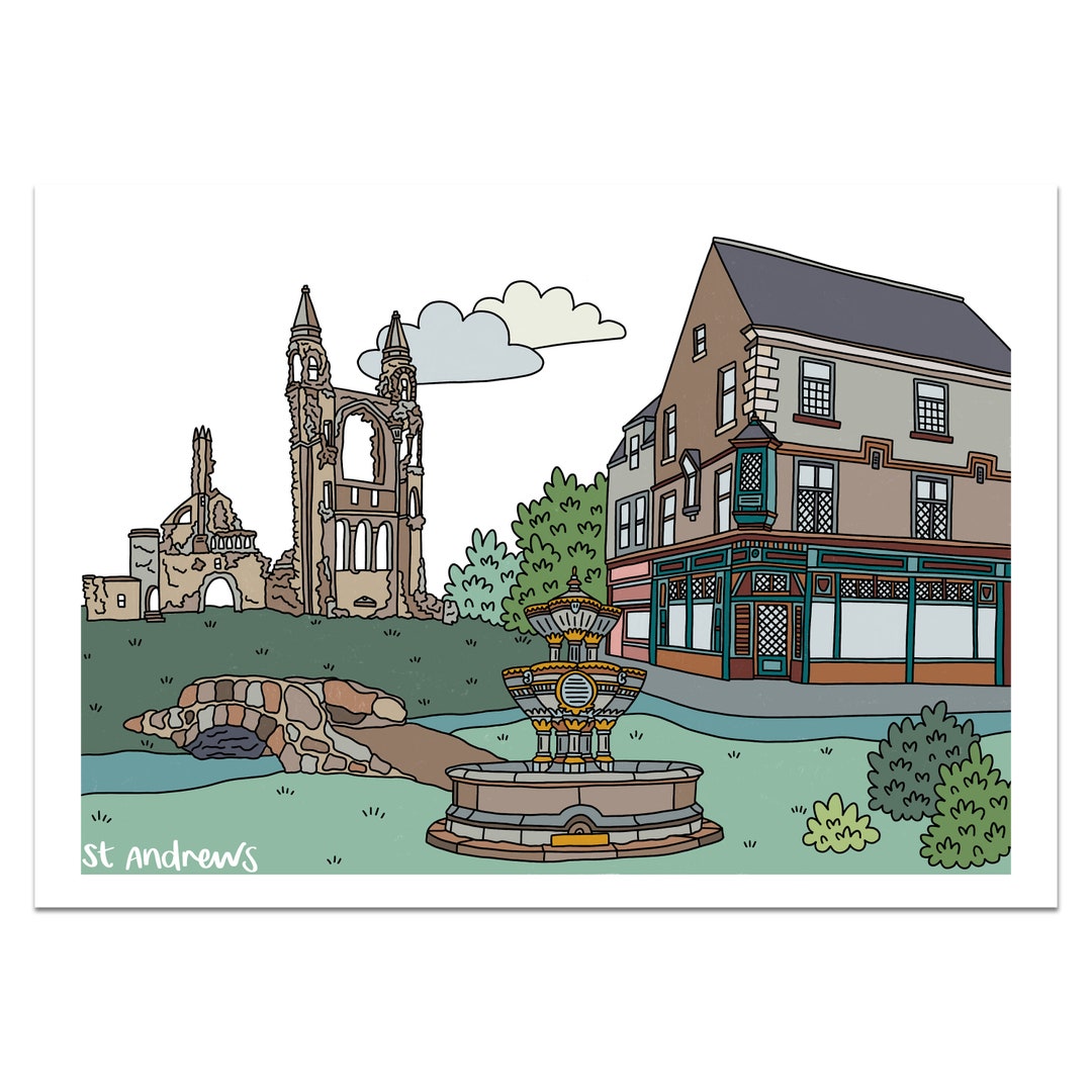 St Andrews, Scotland Print - Etsy