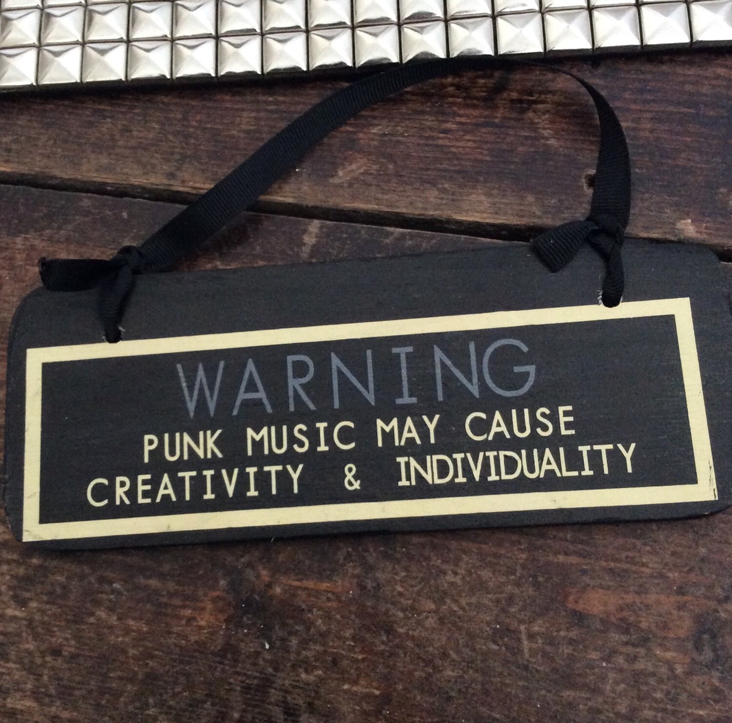 Warning Punk Punk Goth Sign - Etsy UK