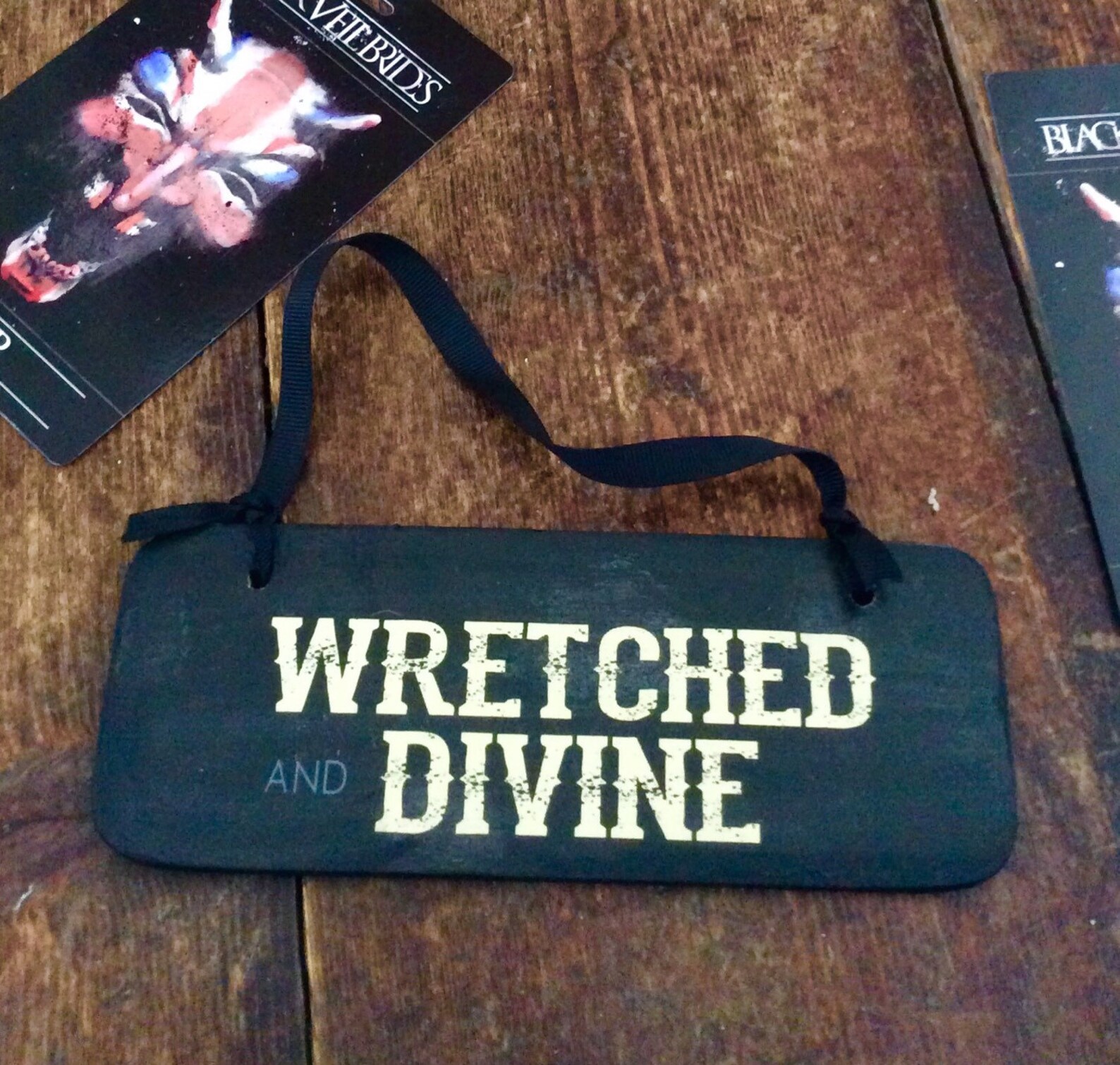 Wretched and Divine Punk Goth Sign - Etsy