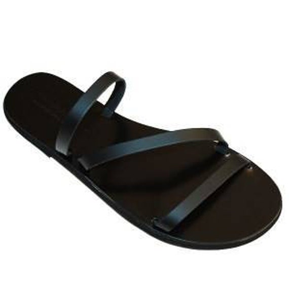 Leather Sandals Black Leather Sandals Women's Sandals | Etsy