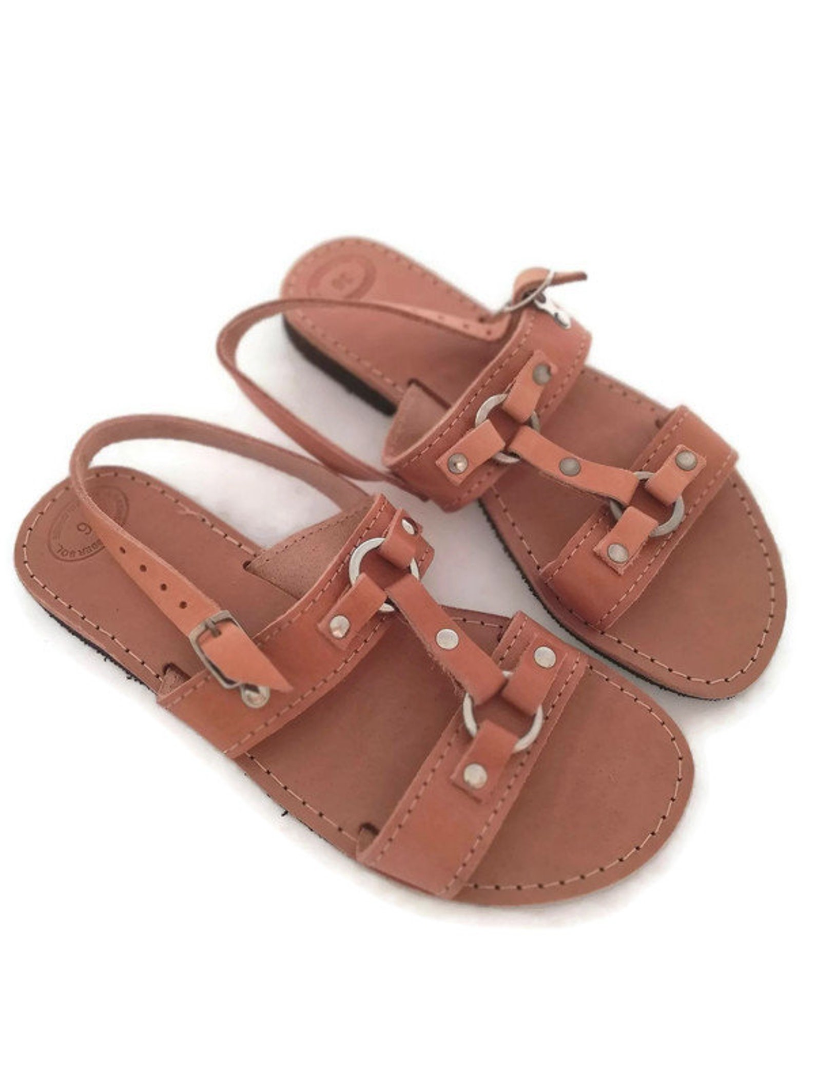 Leather Handmade Greek Sandals - Etsy