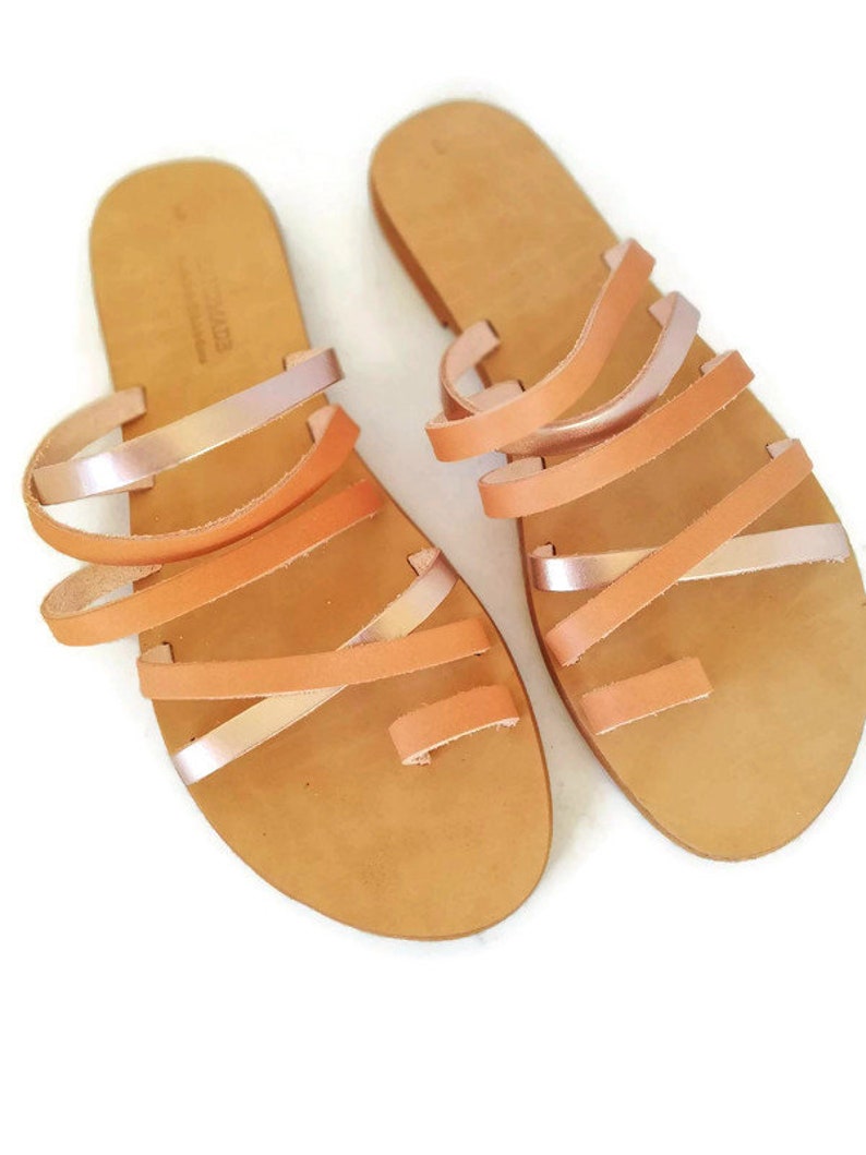 Leather Handmade Greek Sandals - Etsy