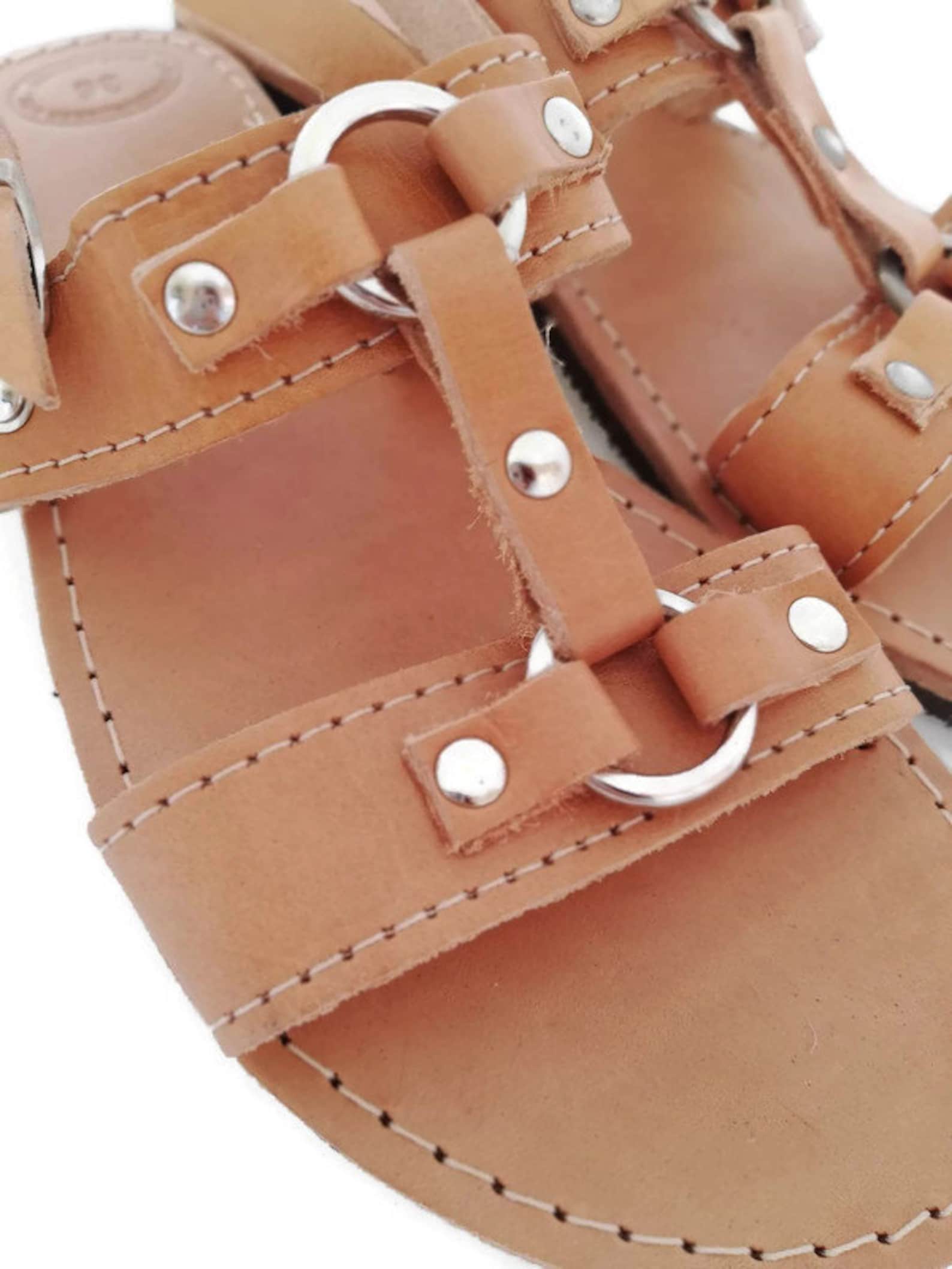 Leather Handmade Greek Sandals - Etsy