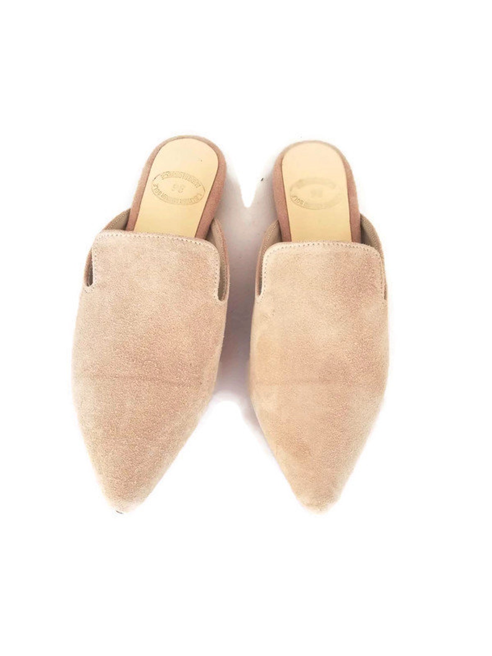 Leather Handmade Black Suede Mules - Etsy