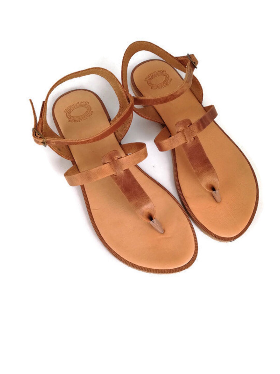 Leather Handmade Greek Sandals - Etsy