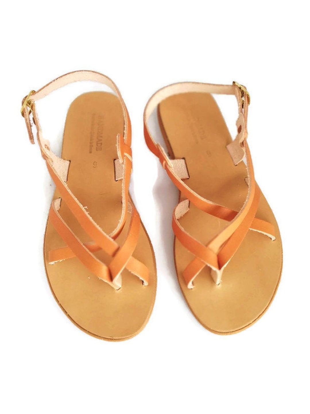 Leather Handmade Greek Sandals - Etsy