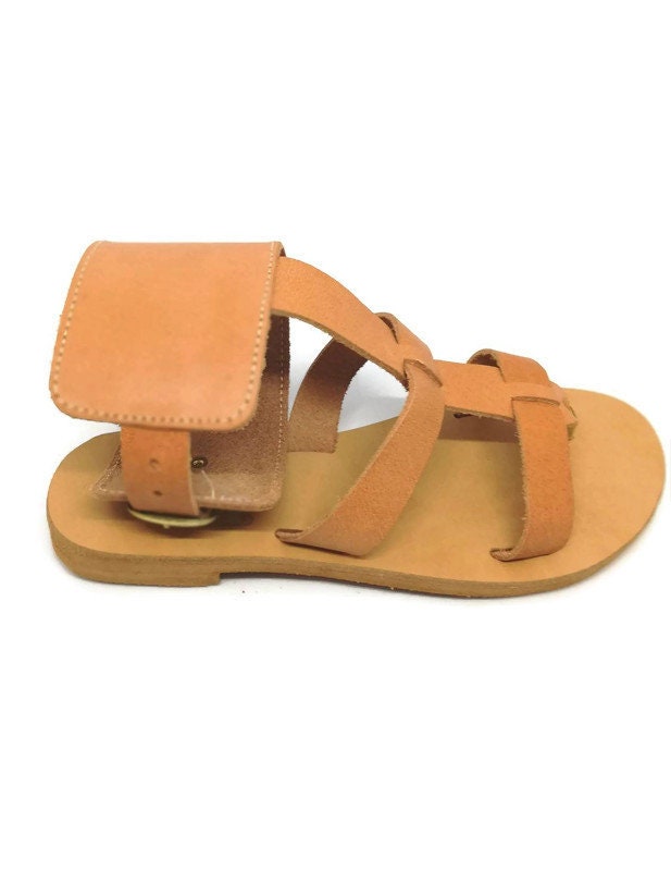 Leather handmade Greek Sandals gladiators strappy sandals | Etsy