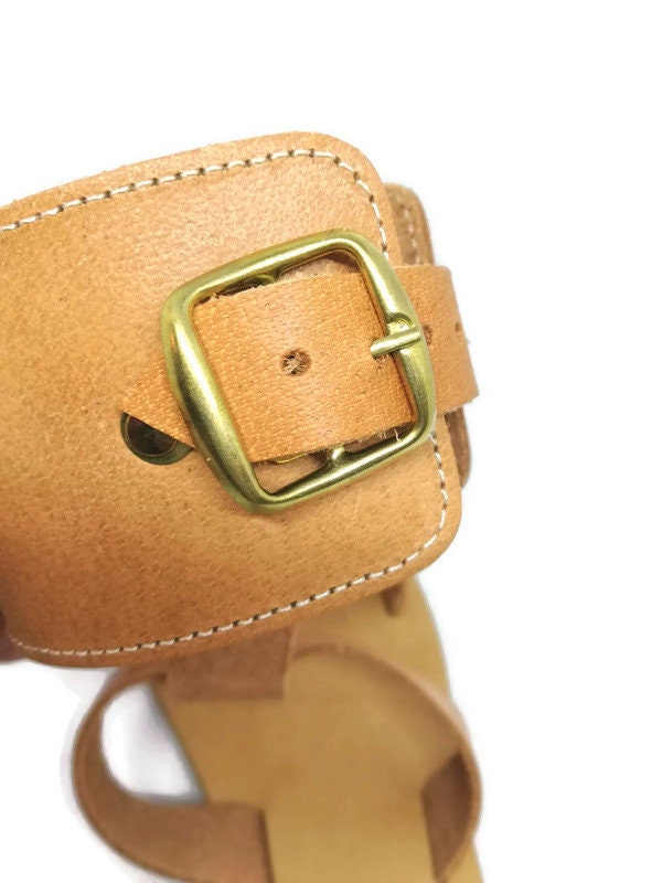 Leather handmade Greek Sandals gladiators strappy sandals | Etsy