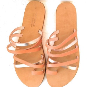Leather Handmade Greek Sandals - Etsy