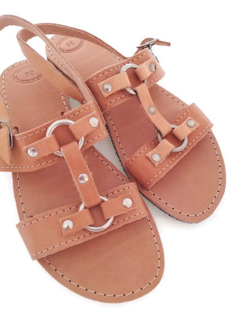 Leather Handmade Greek Sandals - Etsy