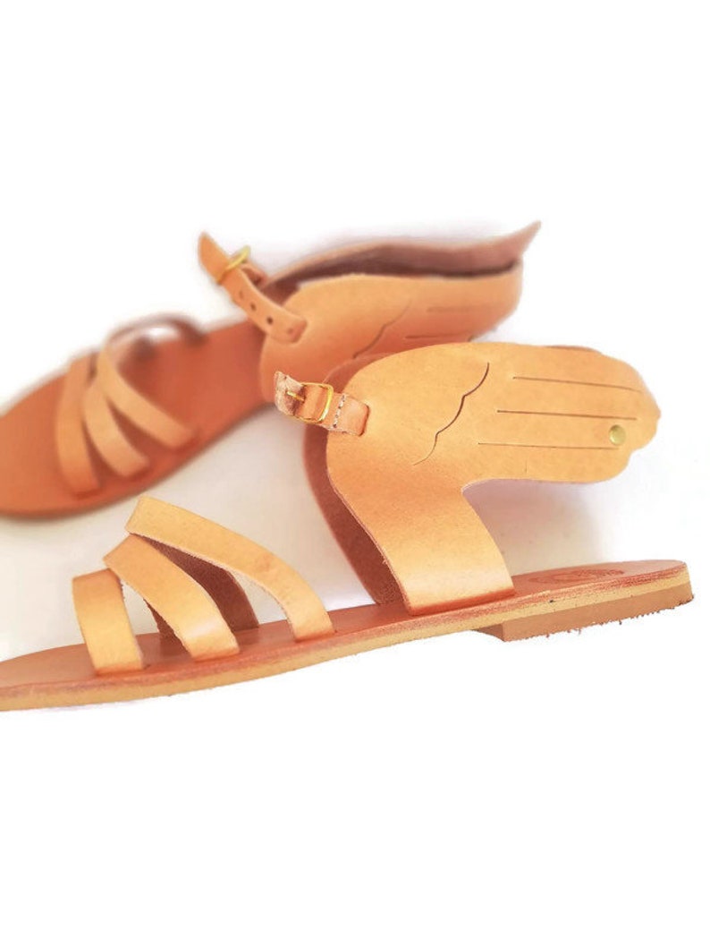 Leather Handmade Wings Sandals | Etsy