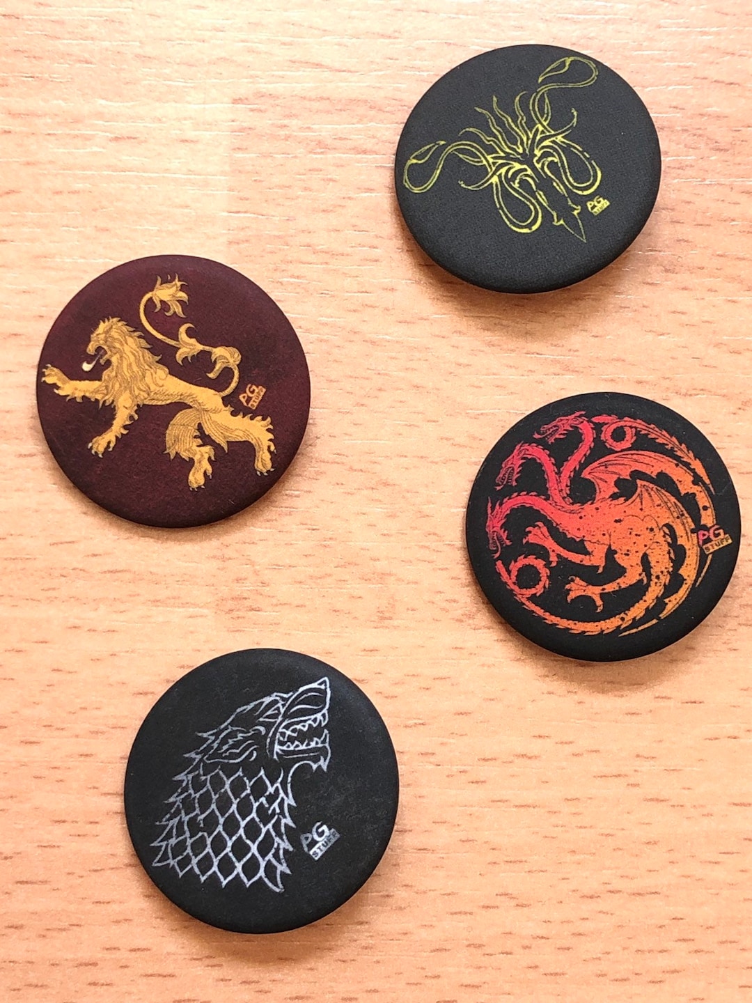 Got Great Houses Badges Stark / Targaryen / Lannister / Greyjoy - Etsy