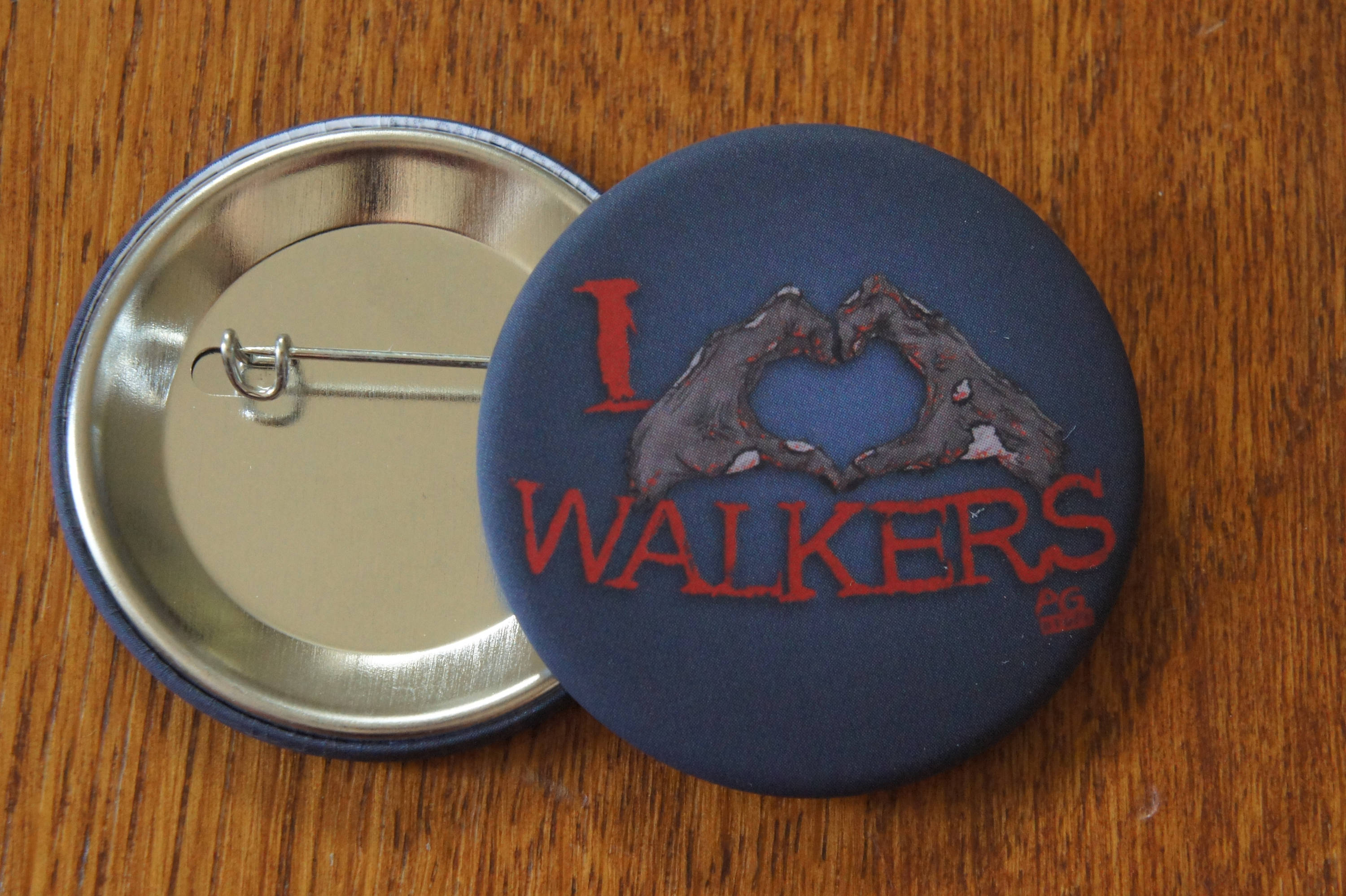 Badge / Pin I HEART WALKERS The Walking Dead | Etsy
