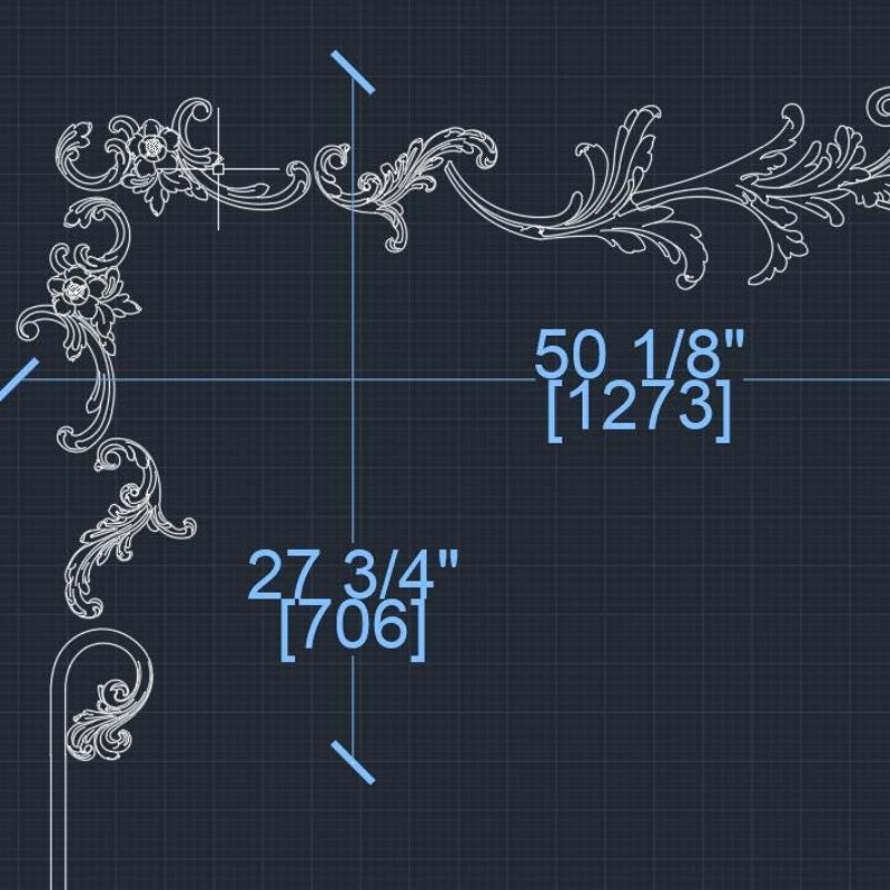 Decorative Moulding Flower - Etsy