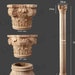 Wood Acanthus Roman Column, Capital & Base, Corinthian Architectural ...