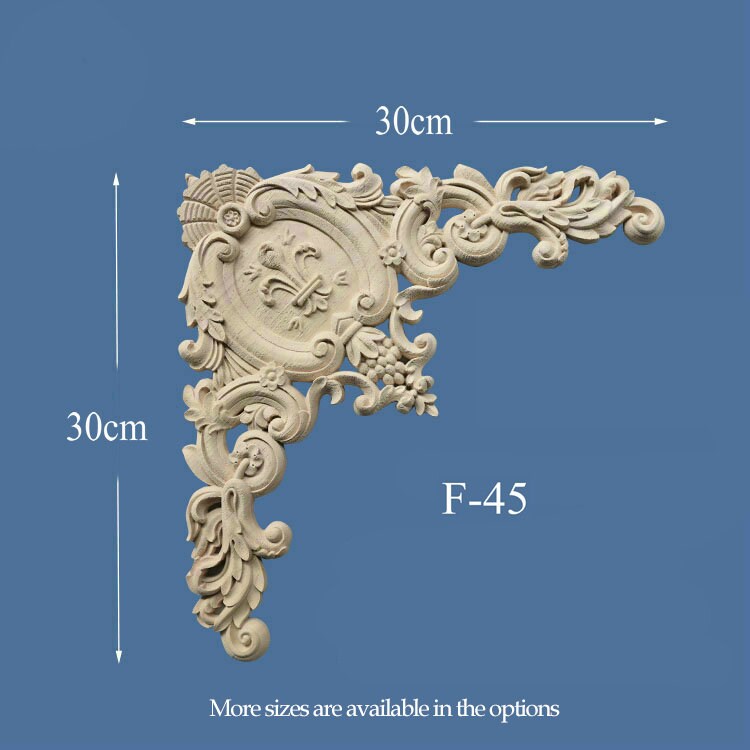 Unpainted Wood Carved Corner Applique Onlay You Will Get 1pc - Etsy