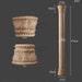 Wood Roman Column, Capital & Base, Greek Architectural Column, European ...