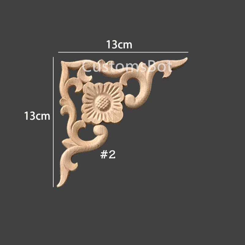 2pcs left and Right Corner Applique Onlay 6cm to 40cm - Etsy