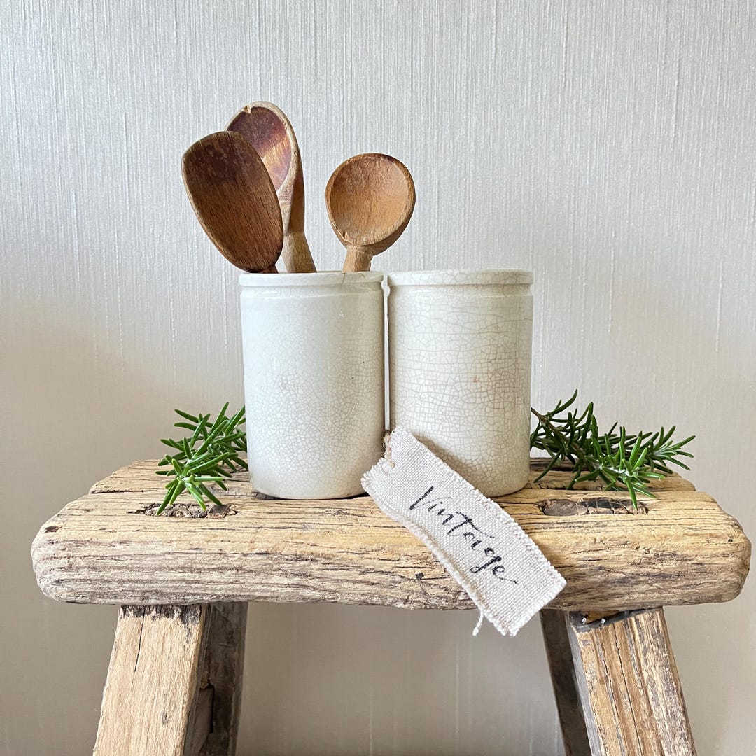 Antique Ironstone Cream Pots, Vintage Ironstone, Stoneware Pots, Bud ...