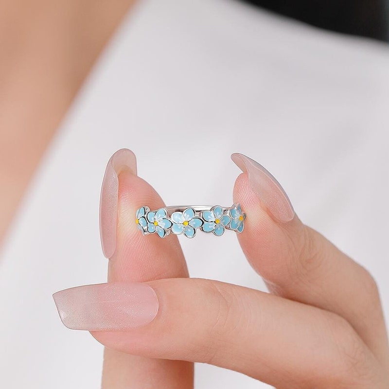 Forget Me Not Ring - Etsy