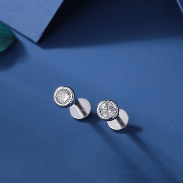 Flat Back Earring - Etsy