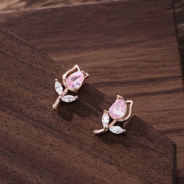 Tulip Earrings - Etsy UK