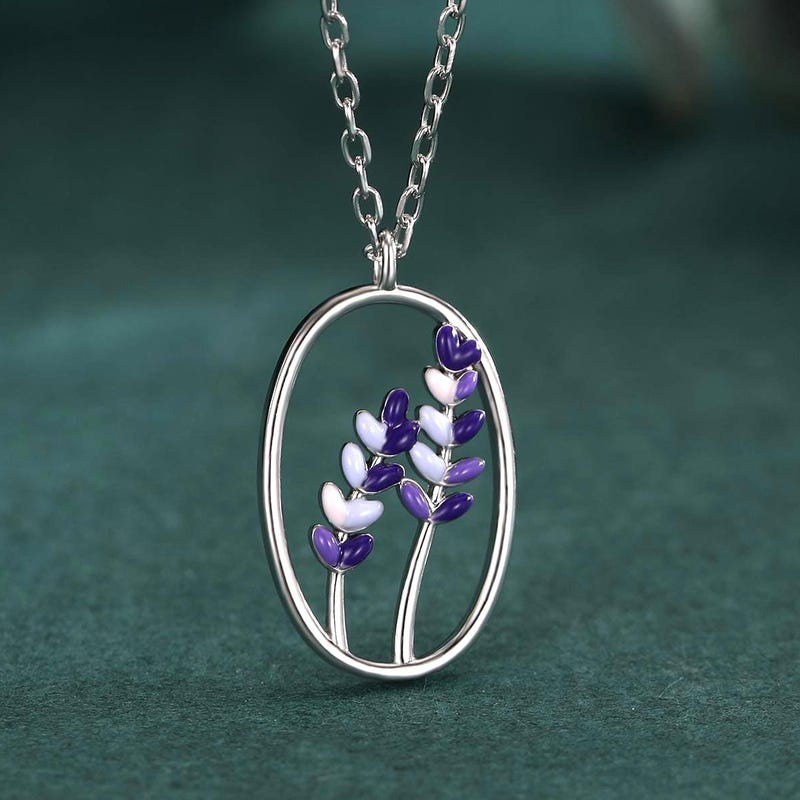 Lavender Necklace - Etsy