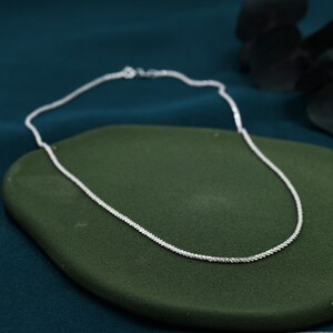 Sterling Silver Sparkle Chain Necklace Margarita Chain - Etsy