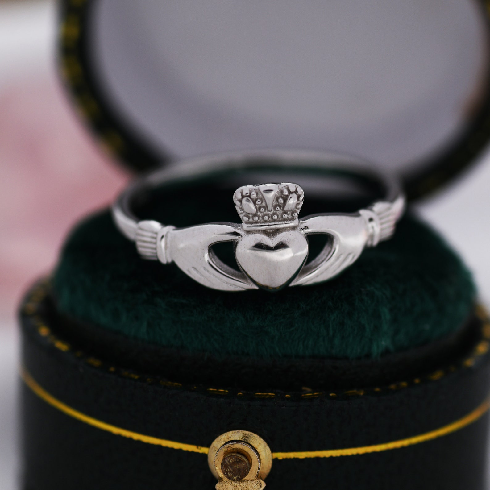Sterling Silver Claddagh Ring Traditional Irish Ring US 5 - Etsy UK