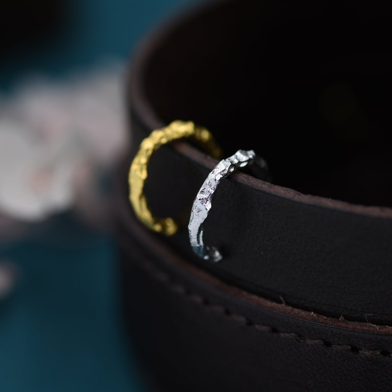 Molten Hammered Earrings - Etsy