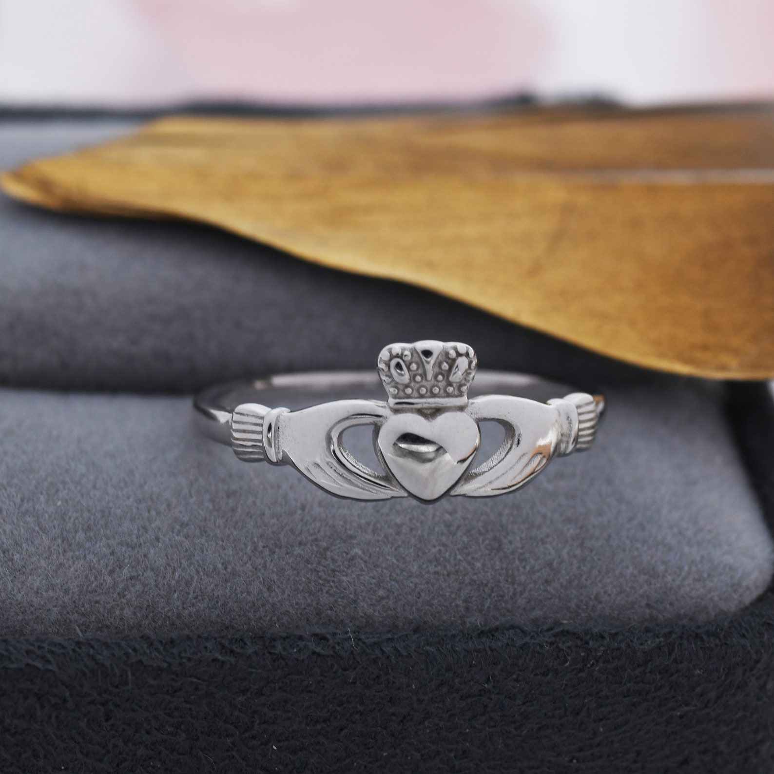 Sterling Silver Claddagh Ring Traditional Irish Ring US 5 - Etsy UK