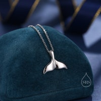 Blue Whale Necklace- 925 Sterling Silver, Perfect Gift for Her, 'au'au ...