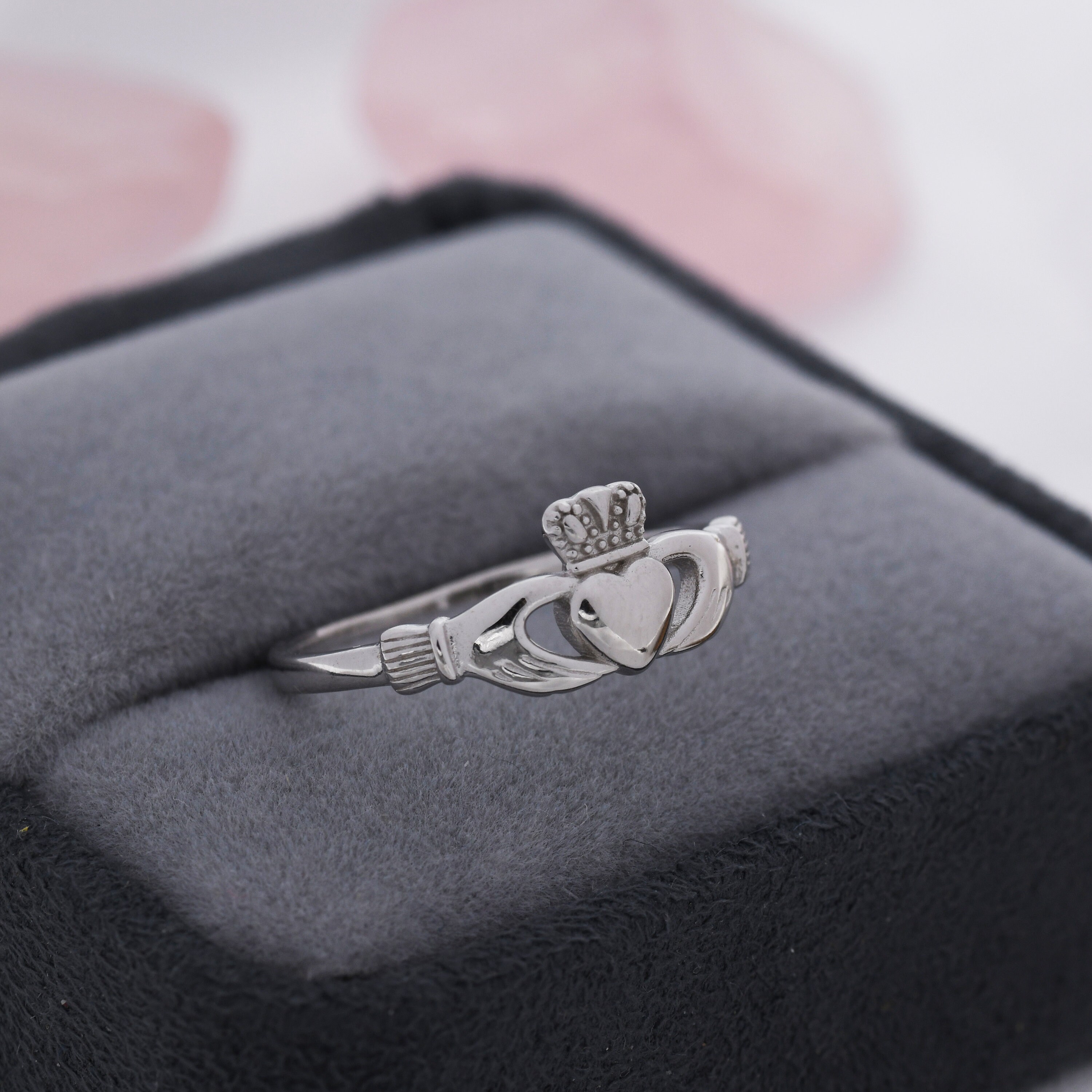 Sterling Silver Claddagh Ring Traditional Irish Ring US 5 - Etsy UK